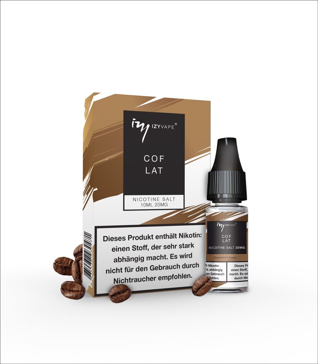 Coffe Latte - IZY Liquid NicSalt 20mg 10ml - IZY one VAPE Einweg & Me